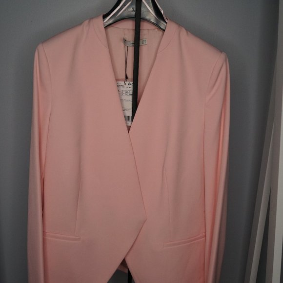 Mango | Jackets & Coats | Mango Dusty Pink Jacket Skirt Trouser Combo ...